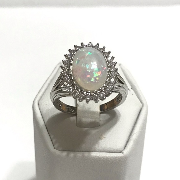 Jewelry | Olivia Opal Wedding Ring S7 | Poshmark